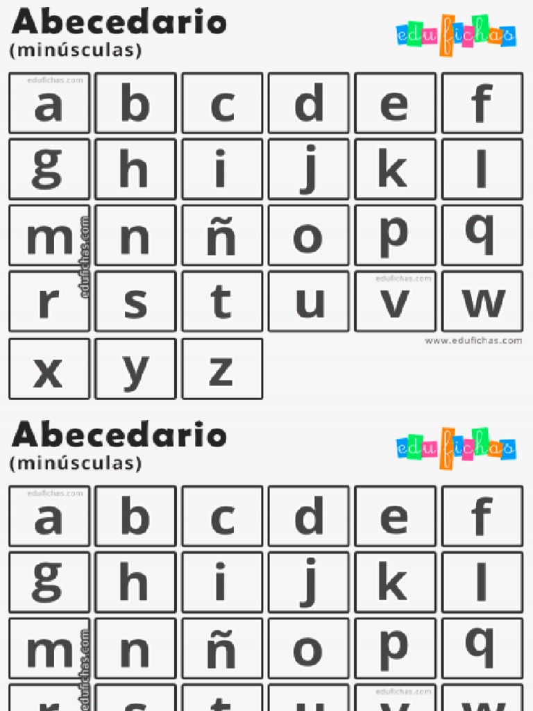 Abecedario Minusculas | PDF