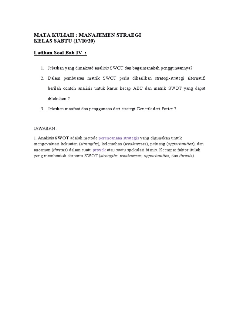 Latihan Soal MK Menstra 2 PDF | PDF