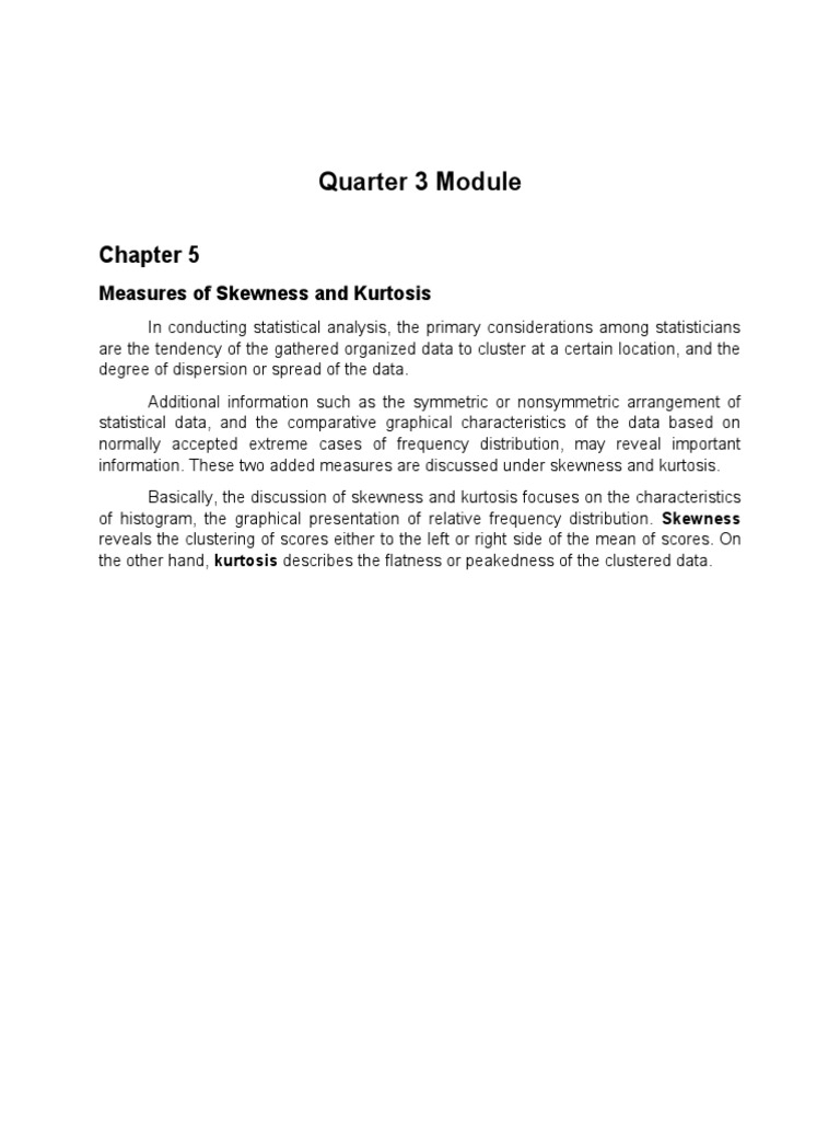 Statistics and Probability - 3rd Quarter | PDF