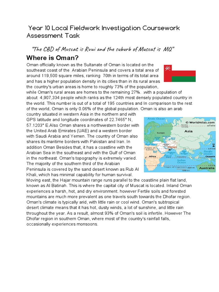 Geography Coursework | PDF