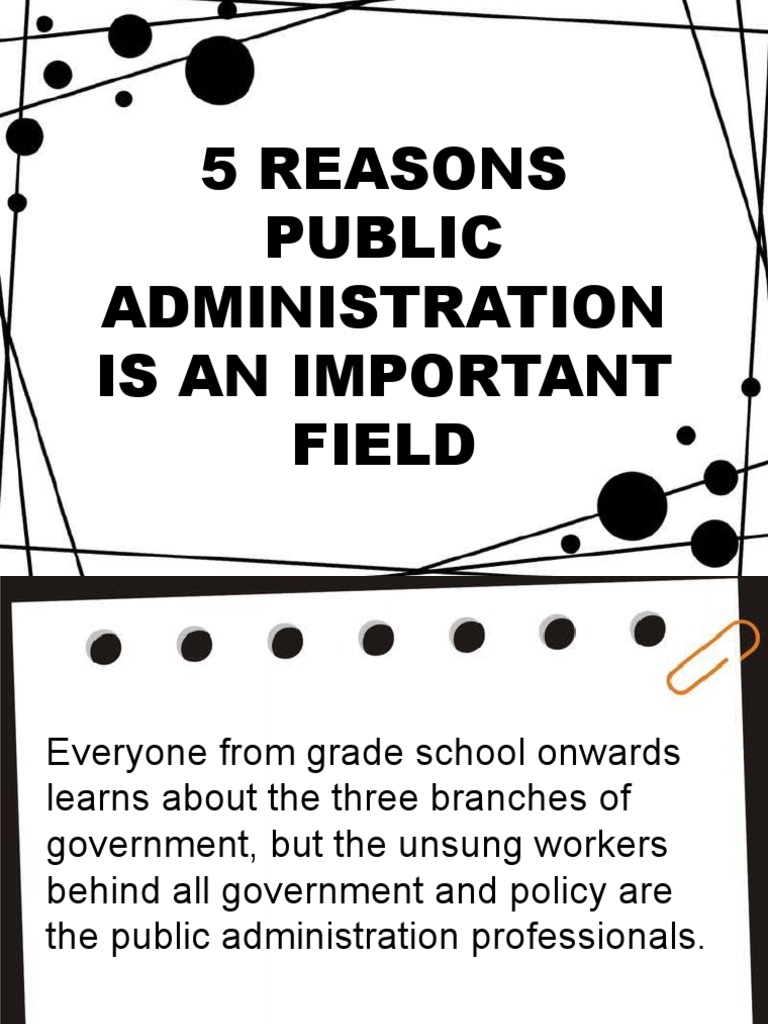 Importance of Public Administration | PDF