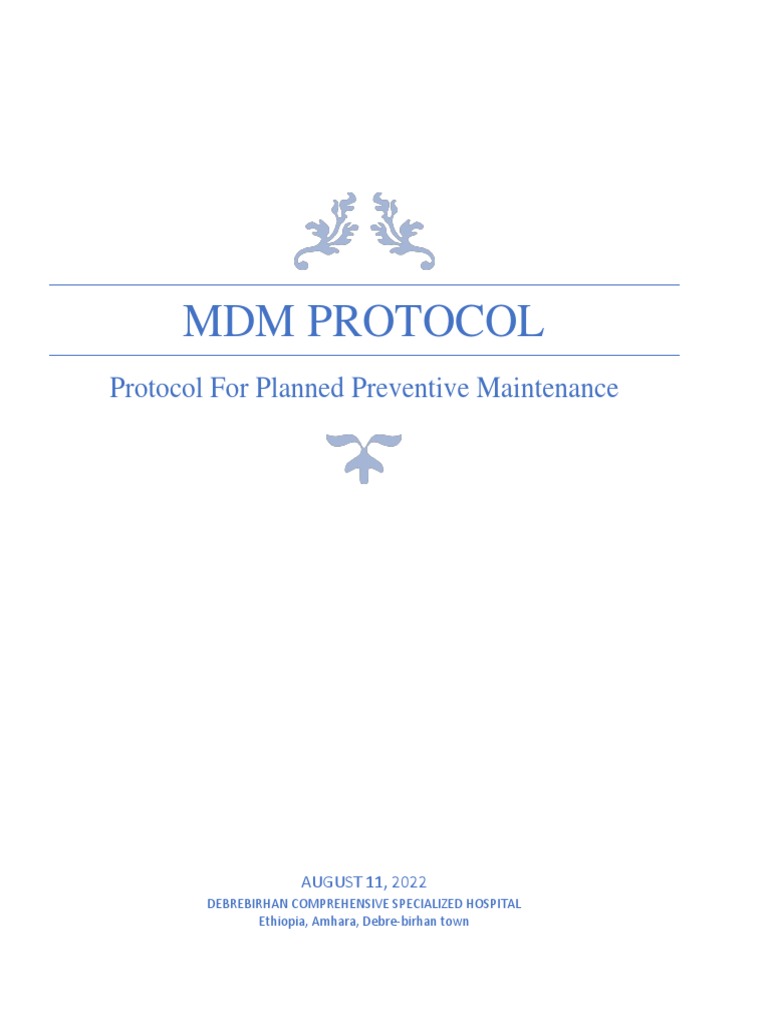 5 Protocol For Planned Preventive Maintenance PDF | PDF