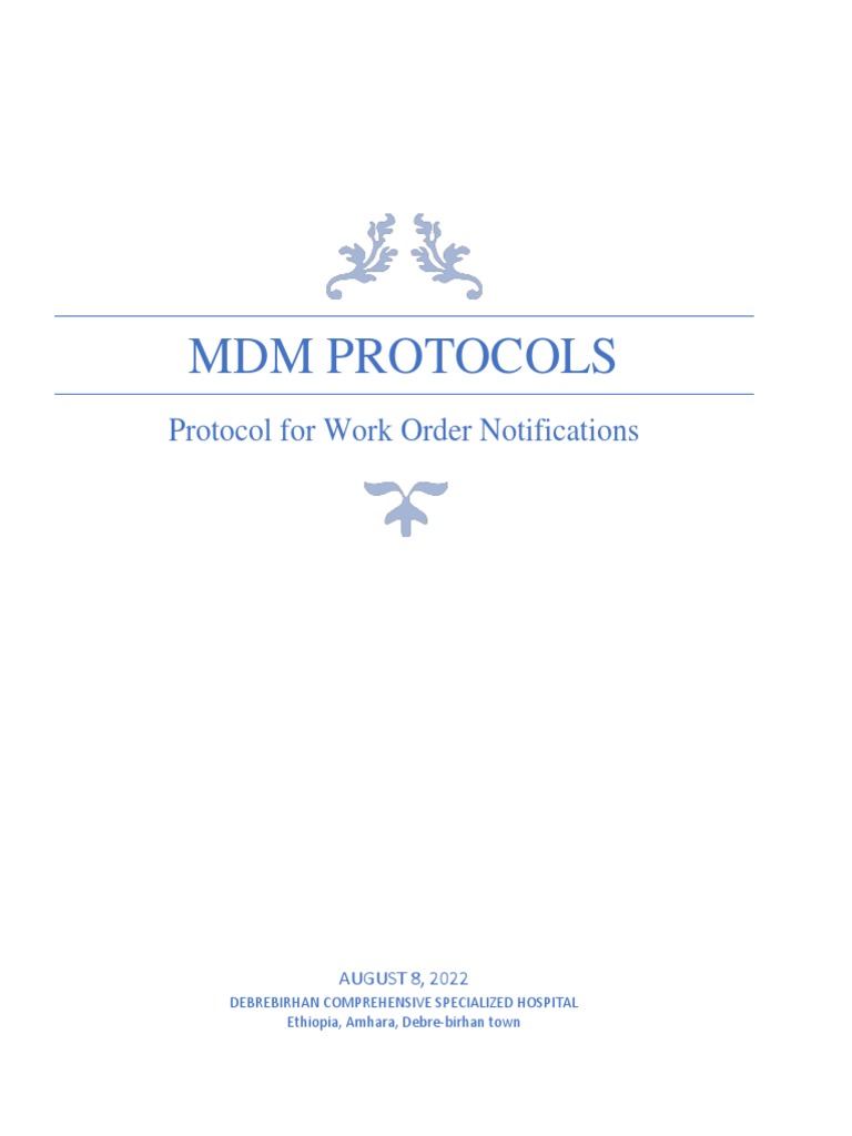 6 Protocol For Work Order Notification PDF PDF