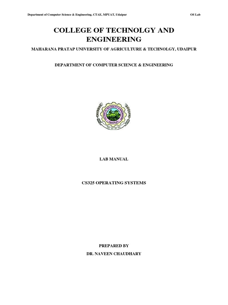 OS Lab Manual PDF | PDF