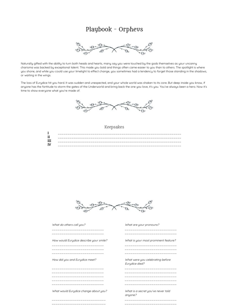 Orpheus' Journey to the Underworld | PDF