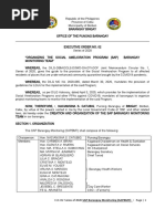 Executive Order Barangay Health Board | PDF | Public Sphere | Government