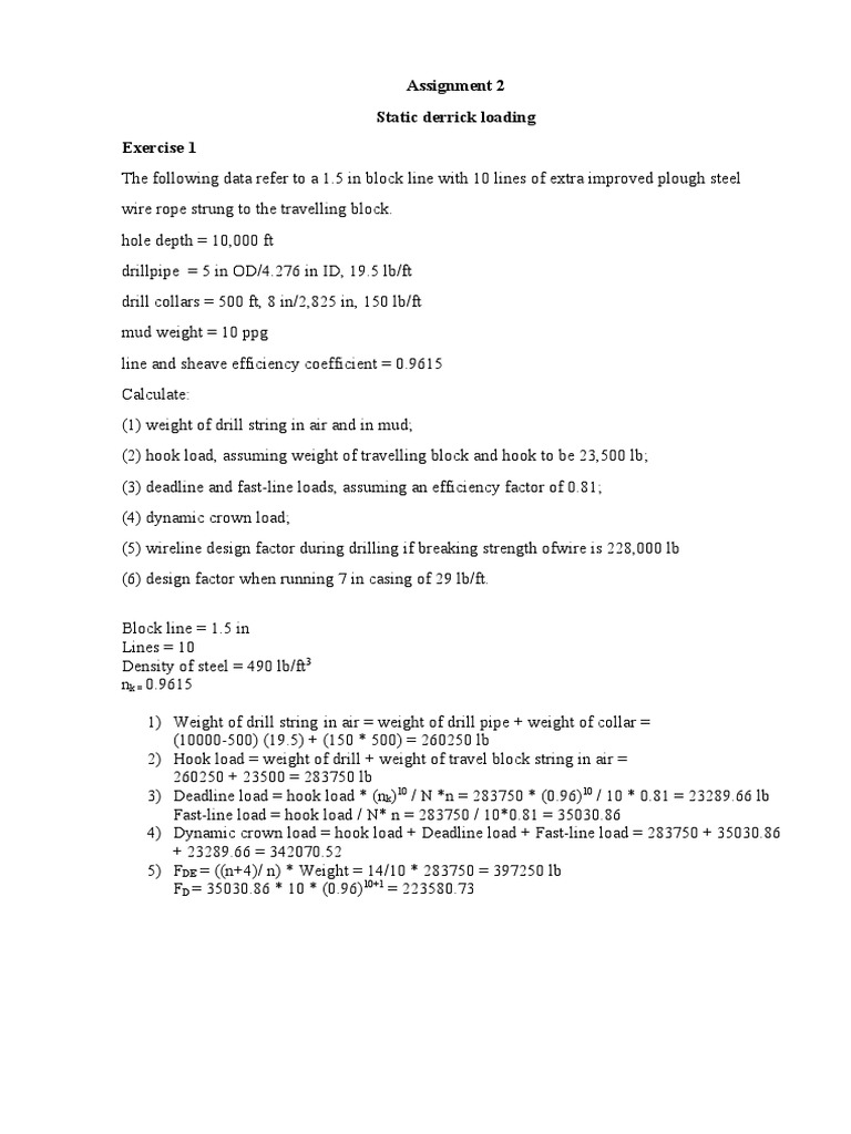 Assignment2 Drilling Zhaukhan | PDF | Technology & Engineering