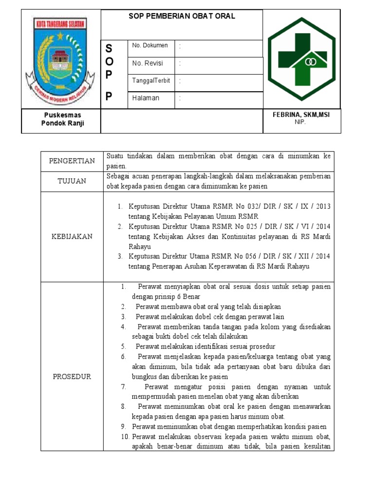 Obat Oral | PDF