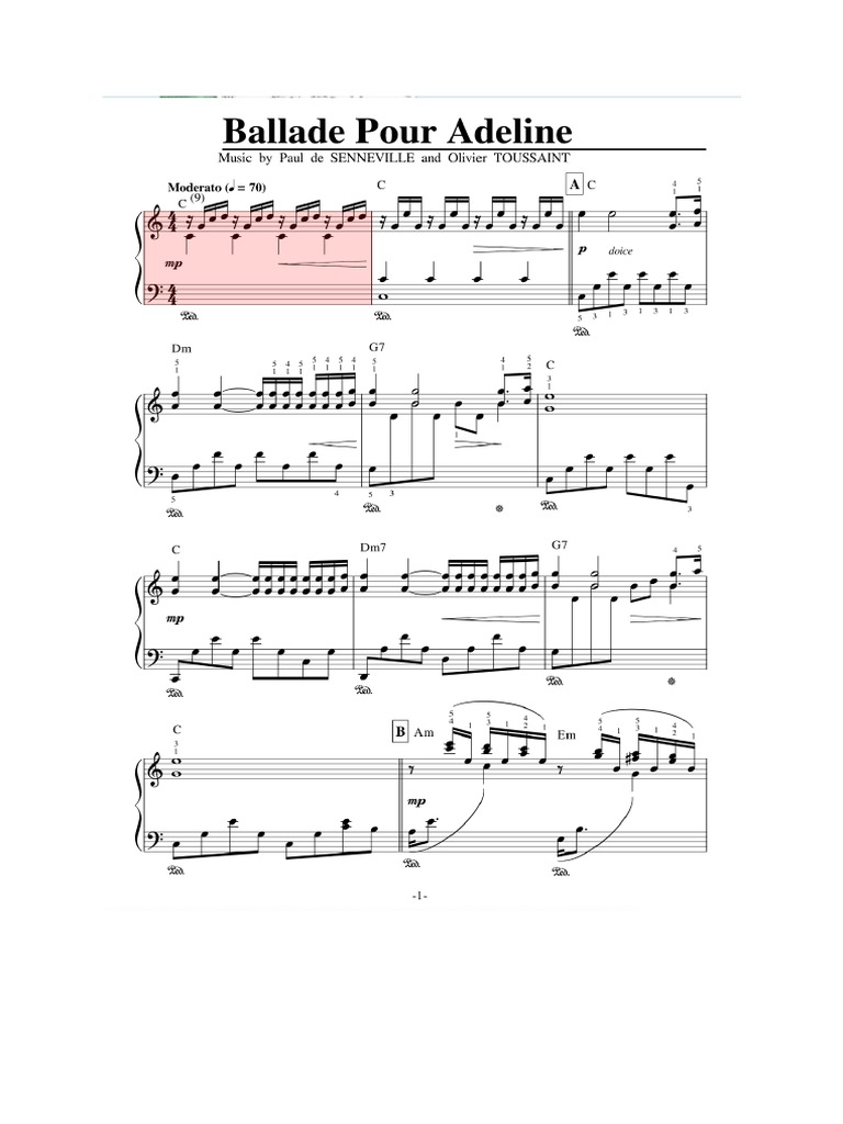 Ballade Pour Adeline.pdf | PDF