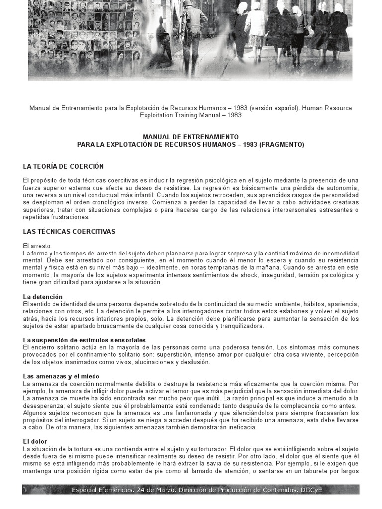 Human Resource Exploitation Training Manual Fragmento | PDF