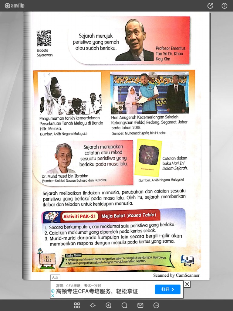 Buku Teks Sejarah Tahun 4 PDF | PDF