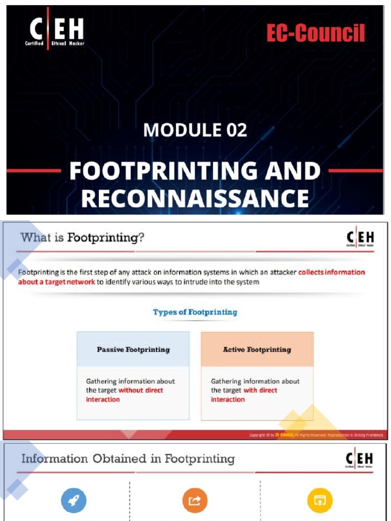 02 - Footprinting and Reconnaissance | PDF