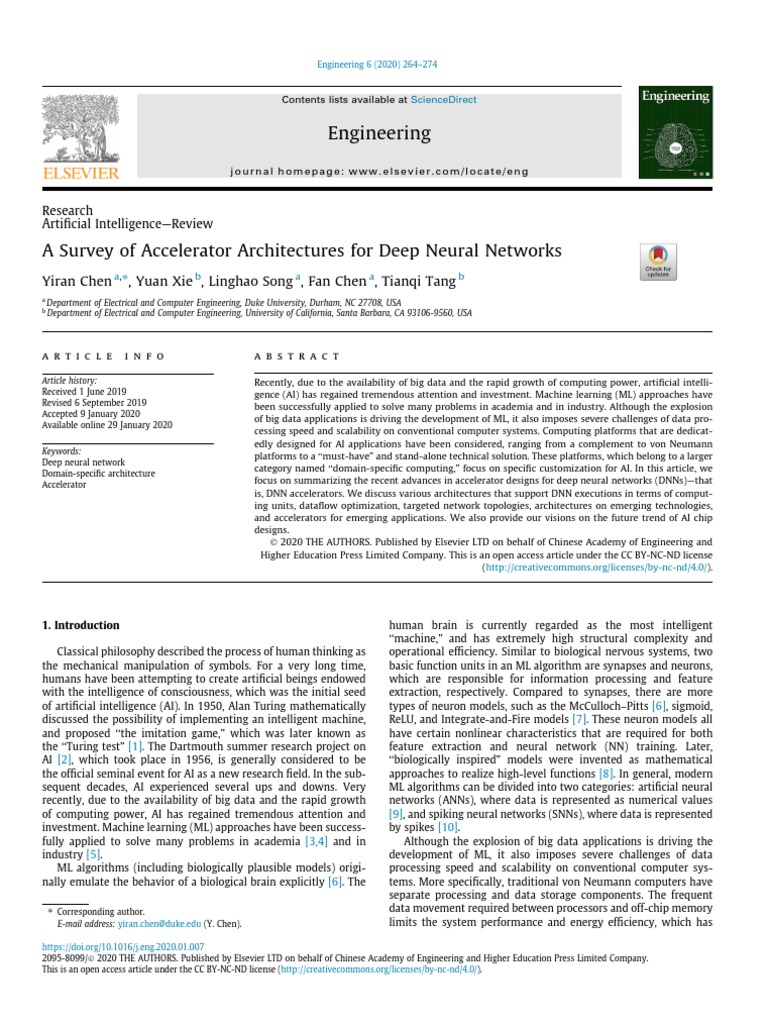 A Survey of Accelerator Architectures For Deep Neural Network PDF ... A Survey of Accelerator Architectures For Deep Neural Network PDF ...
