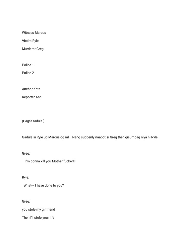 Script Role play-WPS Office | PDF