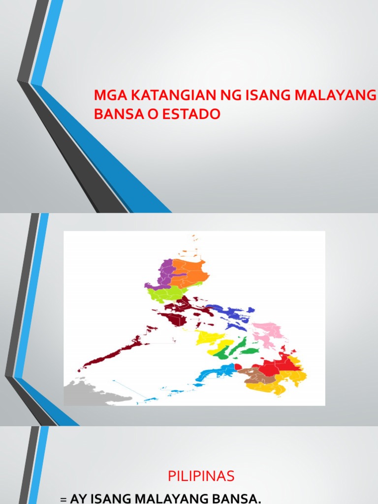 Mga Katangian NG Isang Malayang Bansa o Estado | PDF