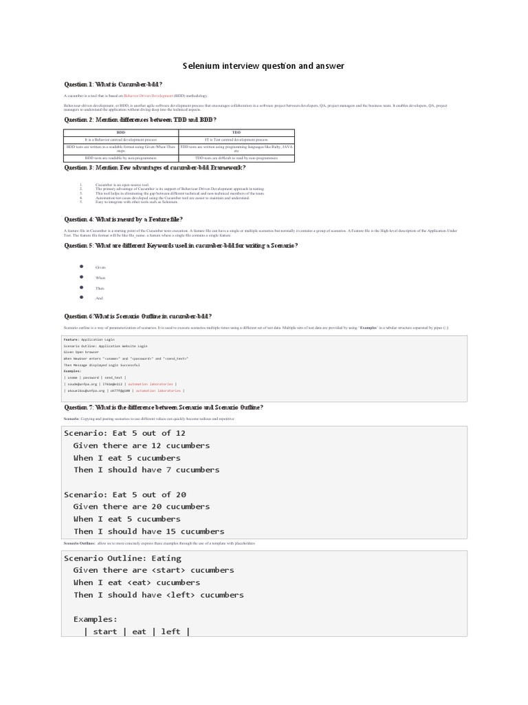 Selenium Interview Question and Answer Part 2 | PDF | Systems Engineering | Software Quality