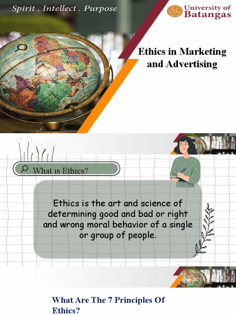 Ethics in Marketing and Advertising Distribution Management | PDF ...