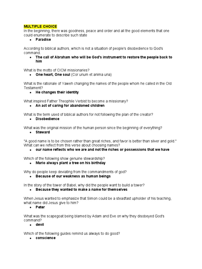 Cfed 4 Prelim Exam | PDF