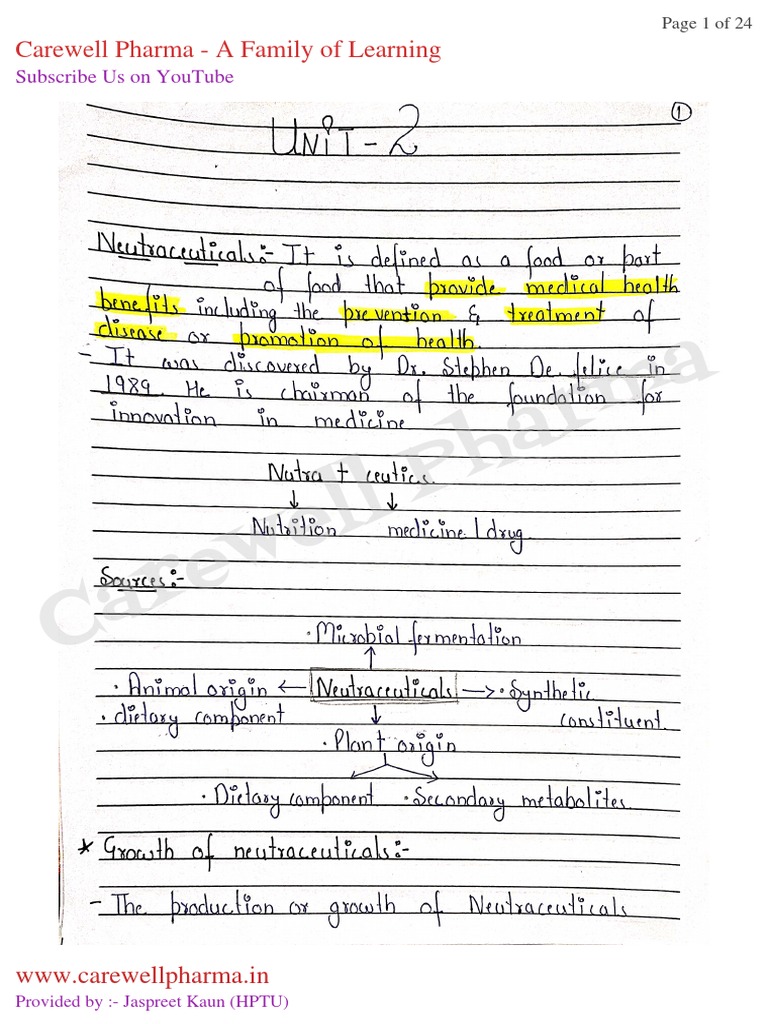 unit-2-herbal-drug-technology-6th-sem-carewell-pharma-pdf-pdf