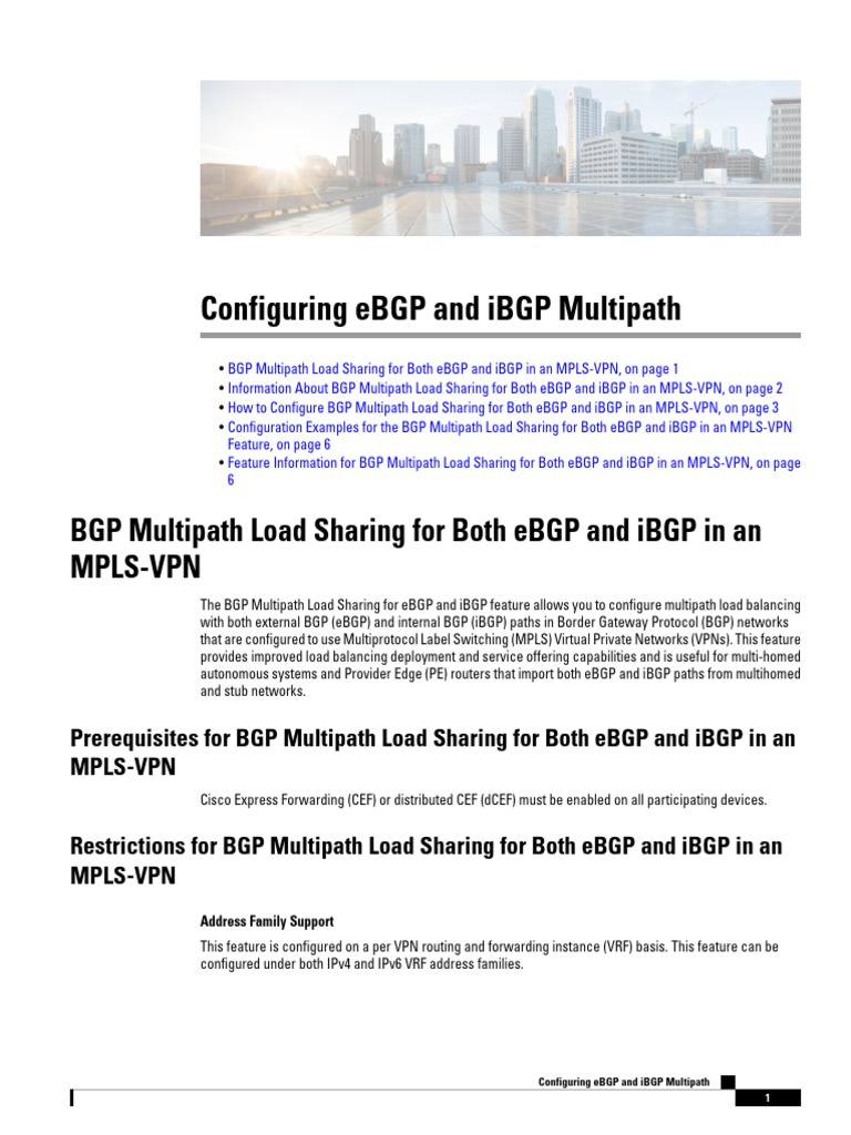 Eibgp Multipath | PDF