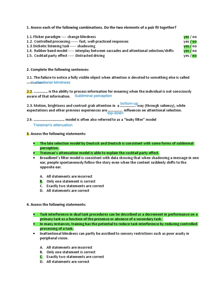 Psych P4 Test | PDF