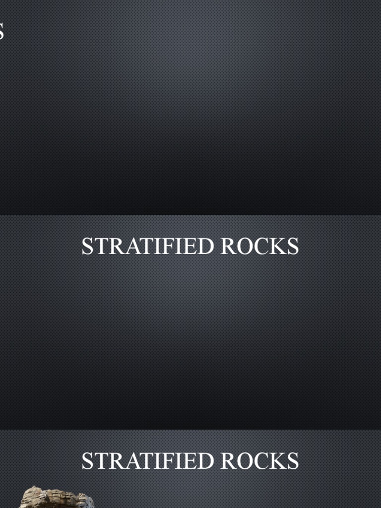 Stratified Rocks | PDF | Rock (Geology) | Stratum