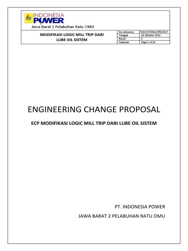 Ecp Modifikasi Logic Oil Mill Trip Dari Indikasi Pompa | PDF ...