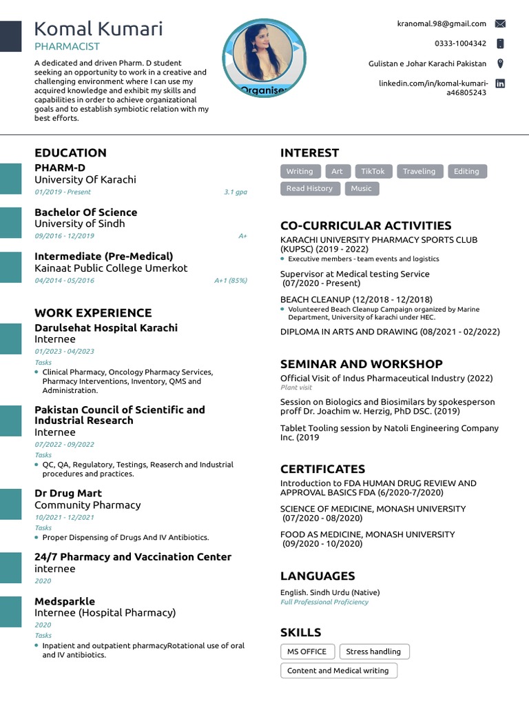 Komal's Resume (3) - 1 PDF | PDF