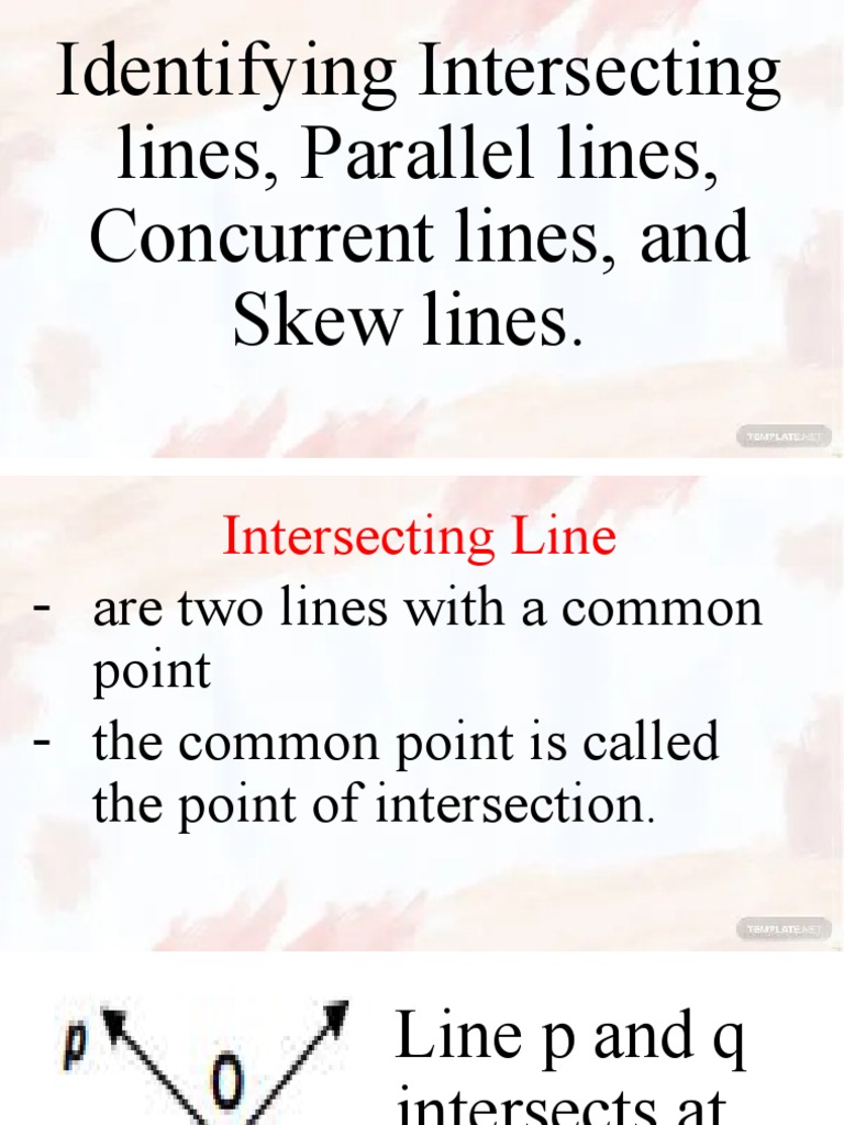 Day 3 - Intersecting, Parallel, Concurrent and Skew | PDF | Euclid ...