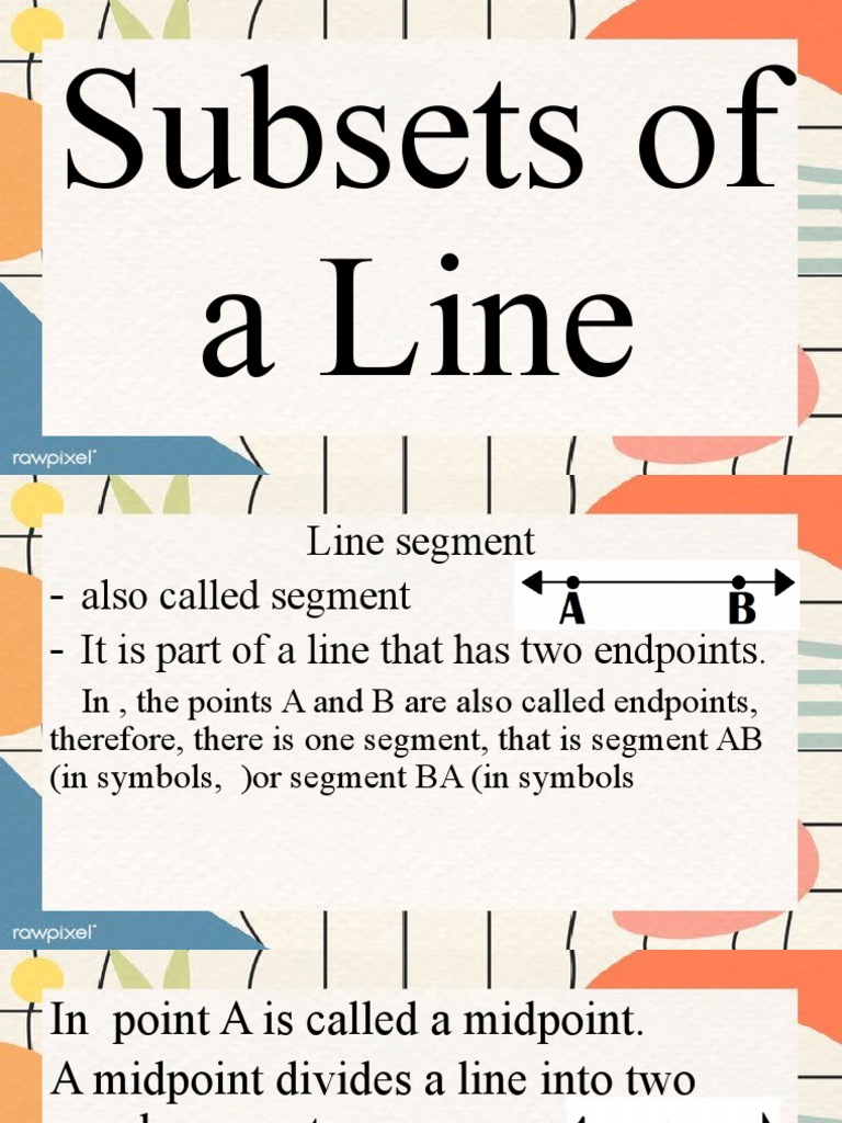 Subsets of A Line | PDF