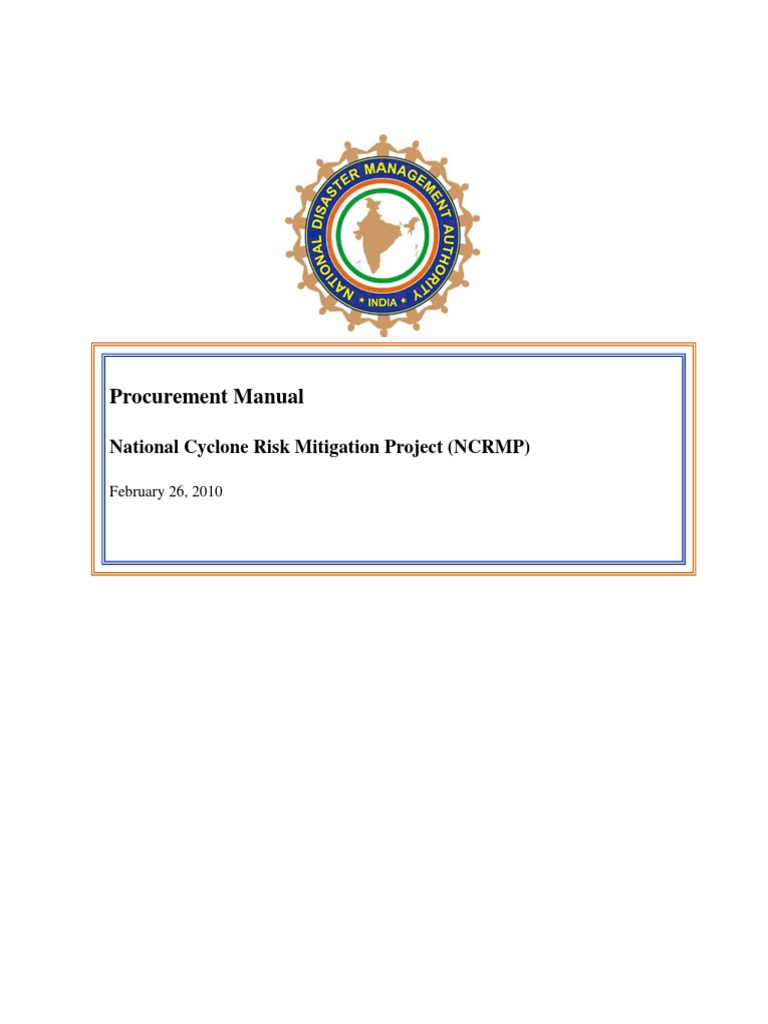 Procurement Manual PDF | Download Free PDF | Procurement | Specification (Technical Standard)
