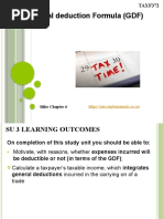 TAX 301 - 03 - General Deduction Formula and s24J - 2024 | PDF | Expense | Tax Deduction