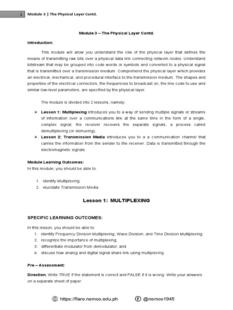 Net 101 - Module 3 - Lesson 1.docx | PDF