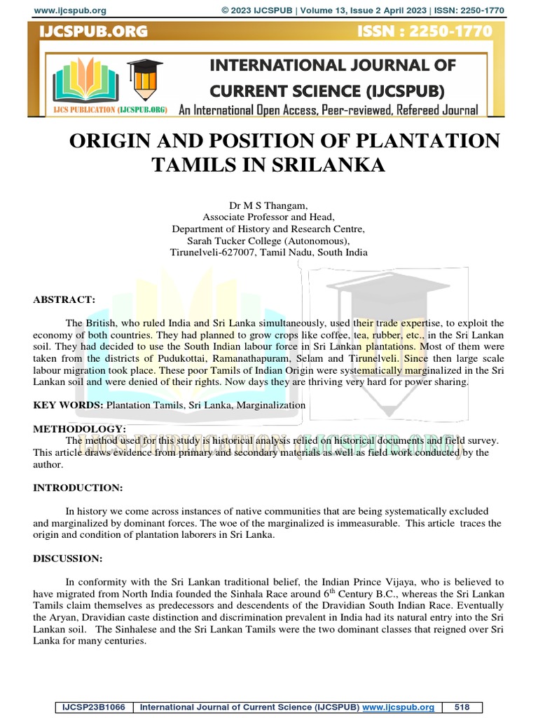 IJCSPUB Journal Article PDF | PDF | Sri Lanka