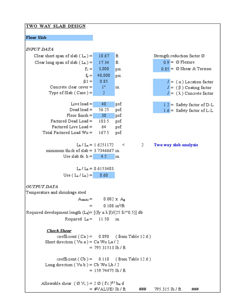 Slab Design Pdf