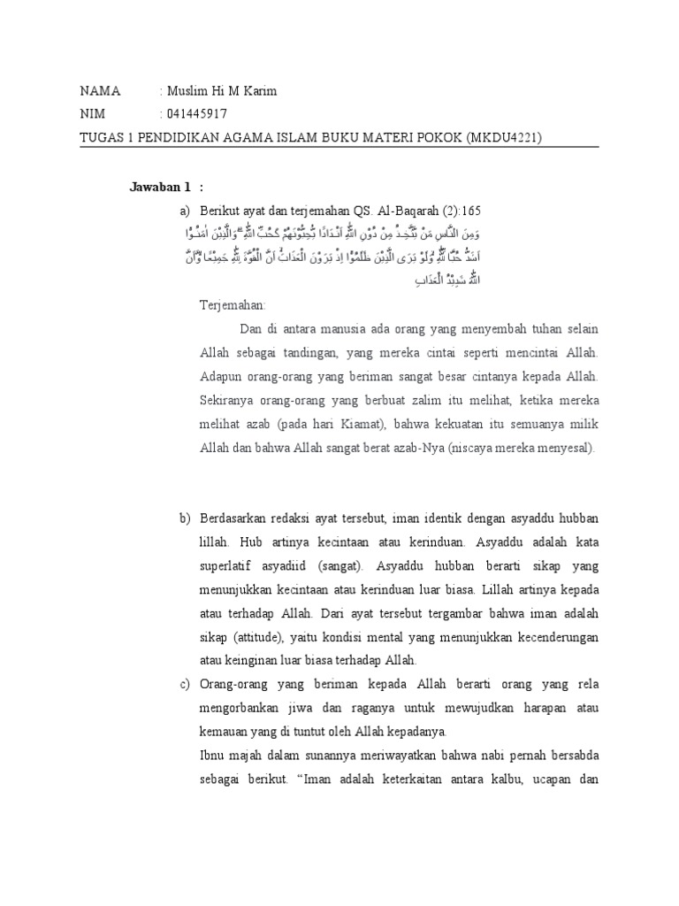Konsep Iman dalam Islam | PDF
