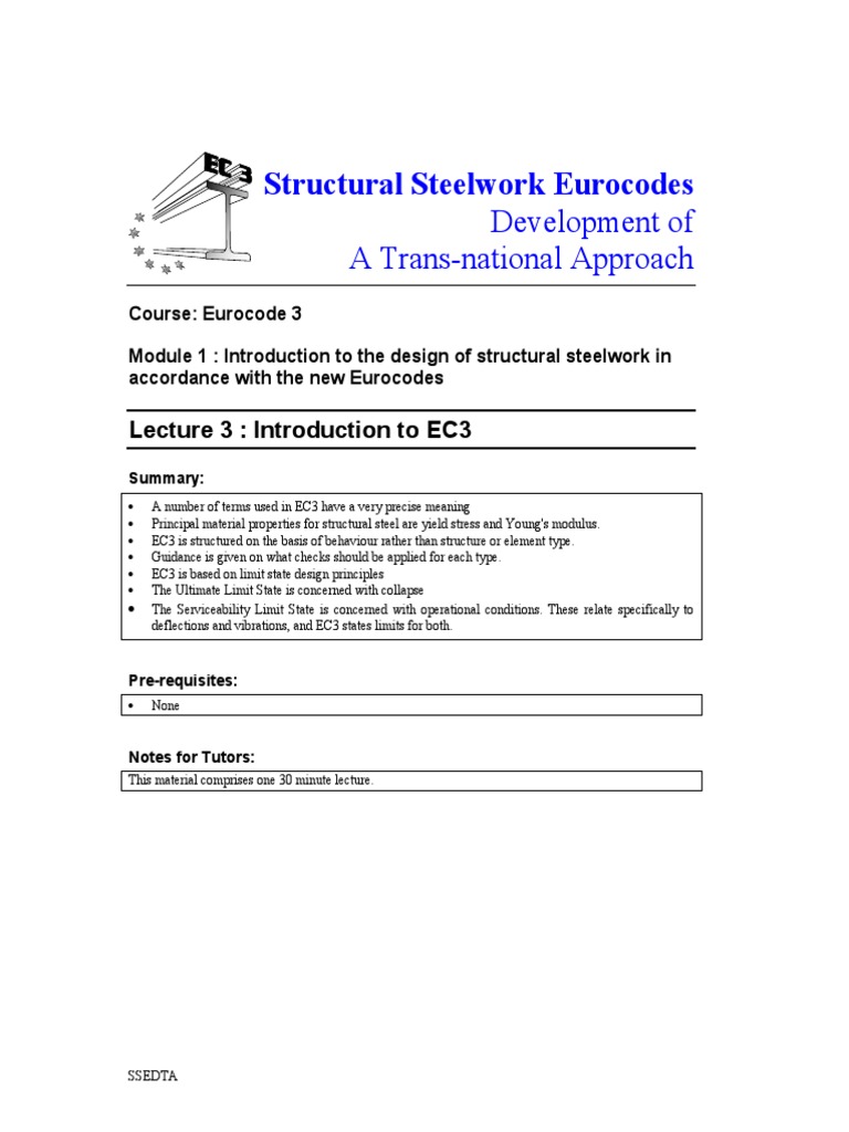 Eurocode 3: Structural Steel Design Guide | PDF