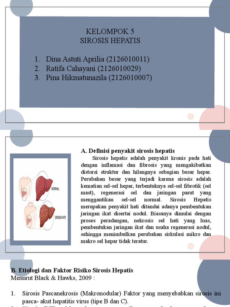 Manifestasi dan Komplikasi Sirosis Hepatis | PDF