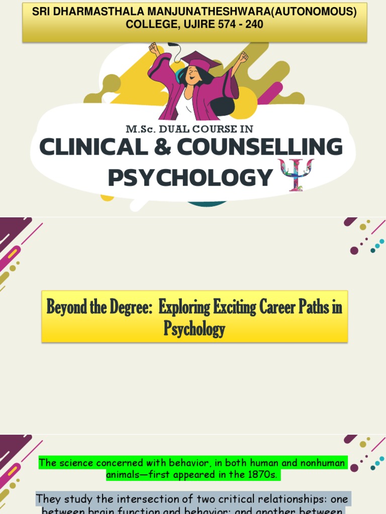 Career Paths in Psychology Explained | PDF