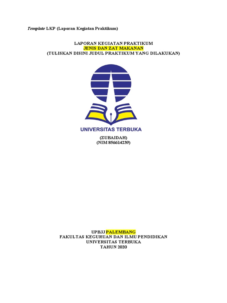 Contoh MOdul 3 Template LKP | PDF