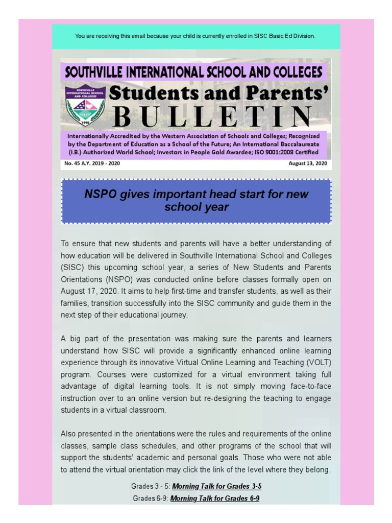 SOUTHVILLE VOLT Virtual Leaning PDF | PDF