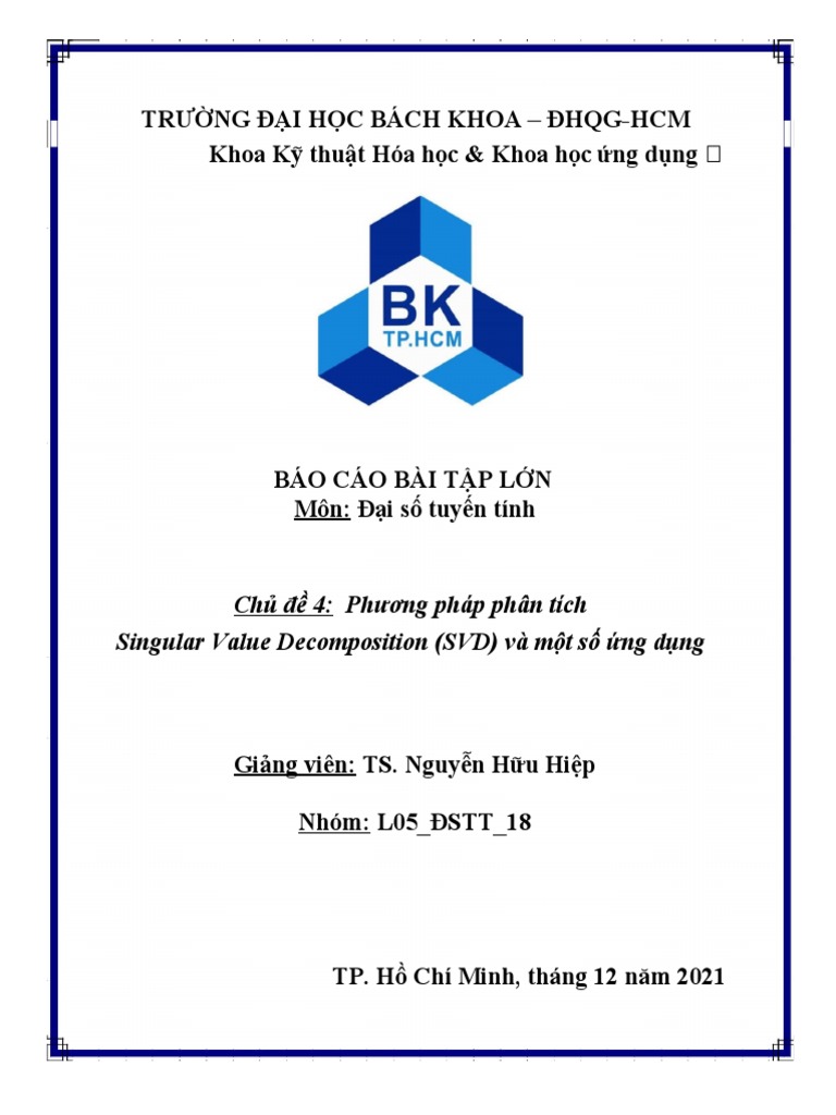 BTL NHÓM18 Đề tài 9 L05 | PDF