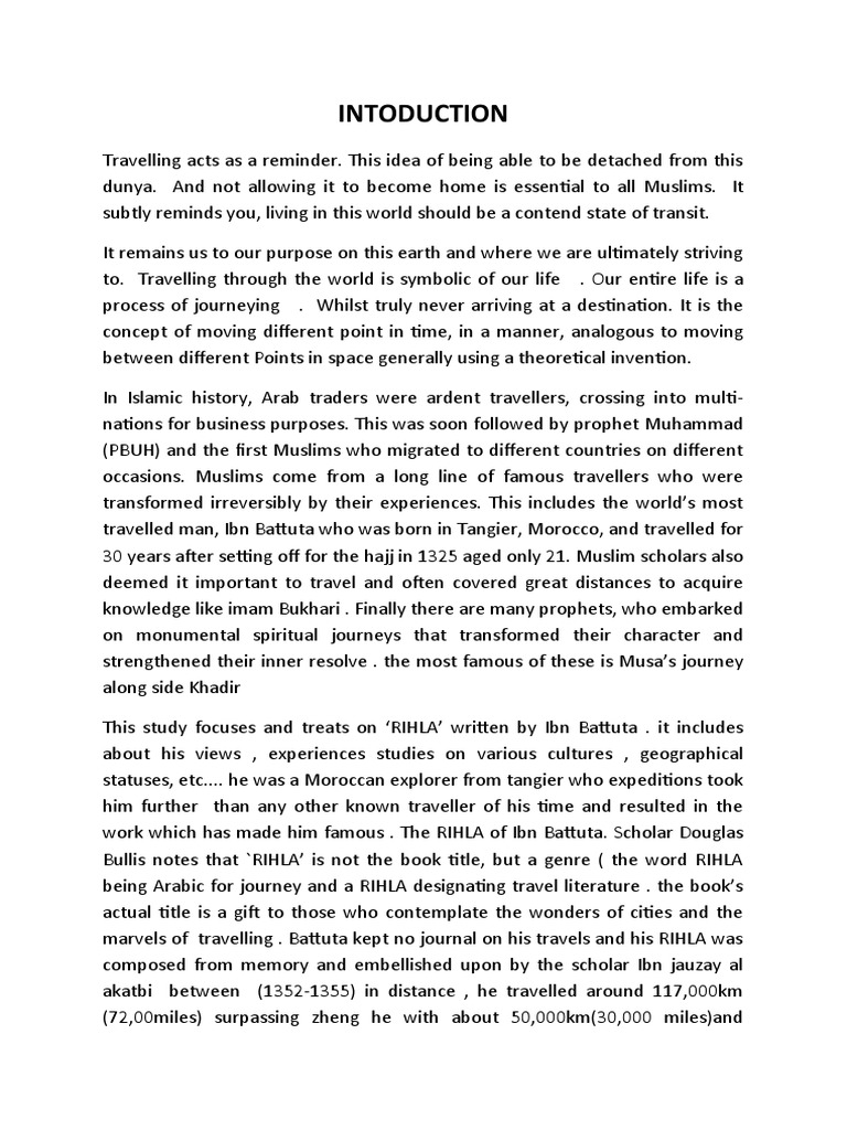 Exploring Ibn Battuta's Rihla Journey | PDF | History