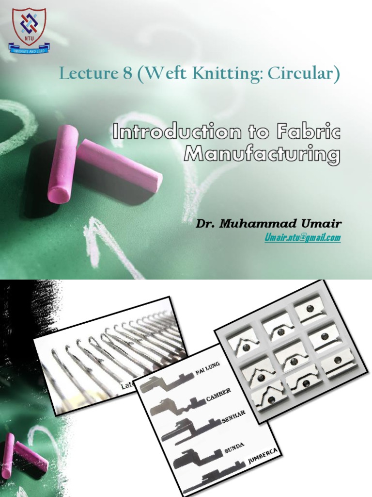 08-Weft Knitting (Circular) PDF | PDF | Knitting | Clothing