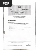 Collection of Muet 2020 Sample Writing Questions | PDF | Word