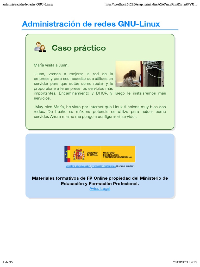 Configuración de Redes en GNU/Linux | PDF