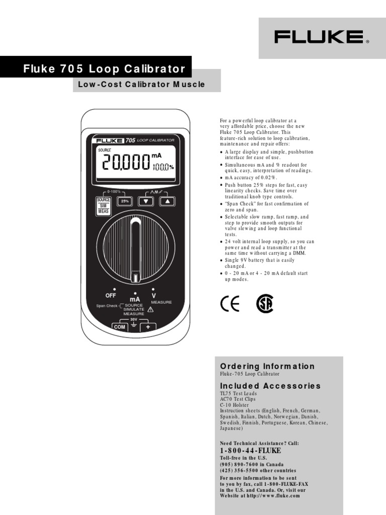 Loop Calibrator PDF | PDF | Voltage | Metrology