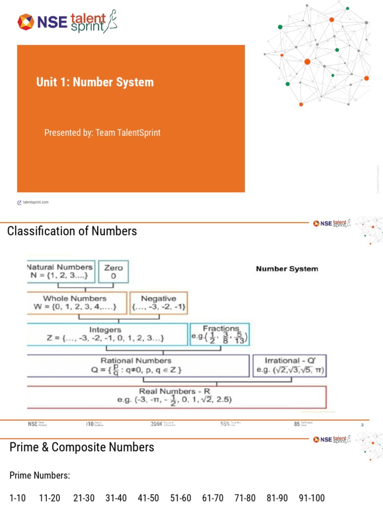 Classification And Applications Of Numbers A Comprehensive Guide To