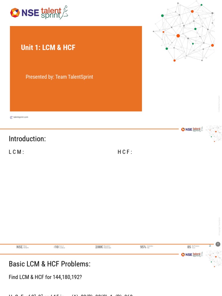 02 LCM and HCF PDF | PDF | Number Theory | Abstract Algebra