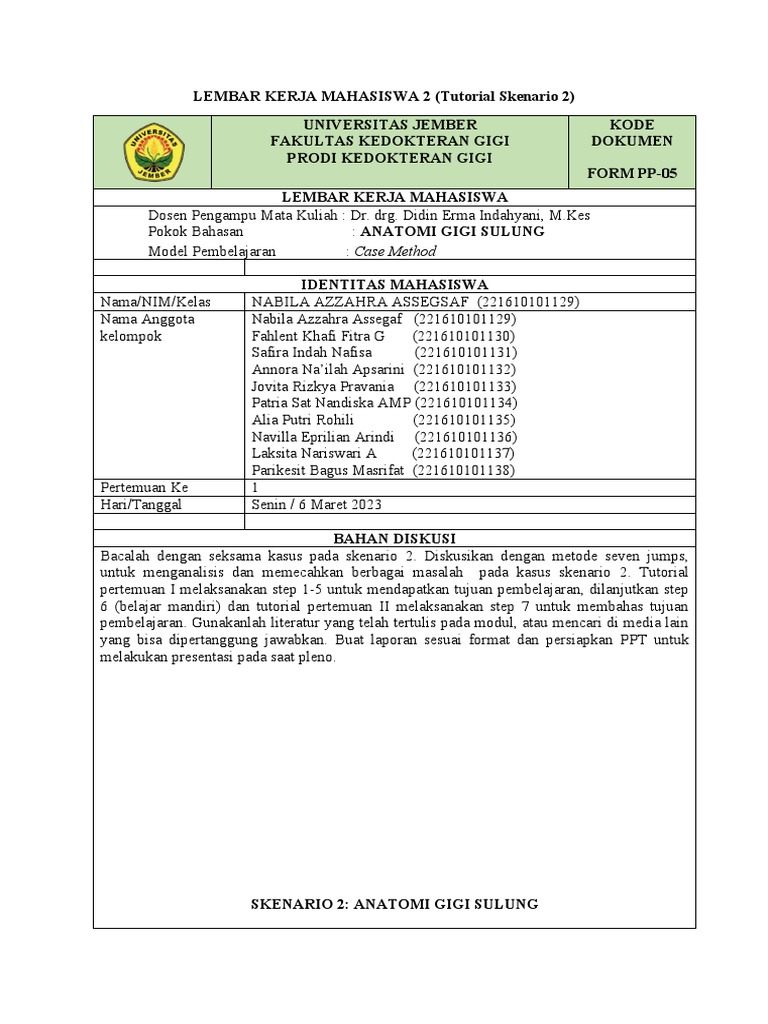 22-129 - Nabila Azzahra - LKM Tutorial 2A Baru | PDF | Kajian Bahasa Asing | Kesehatan Holistik